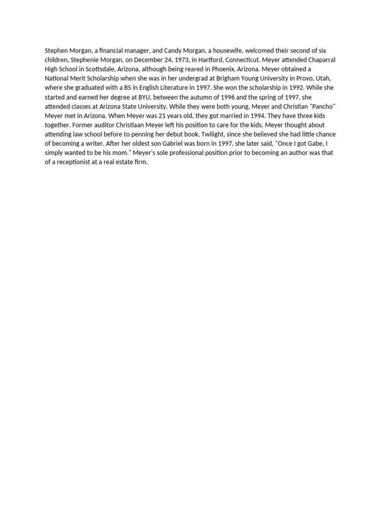 Stephenie Meyer | PDF