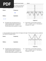 Sinusoidal Functions Worksheet 3.4-3.5 | PDF | Sine Wave | Amplitude