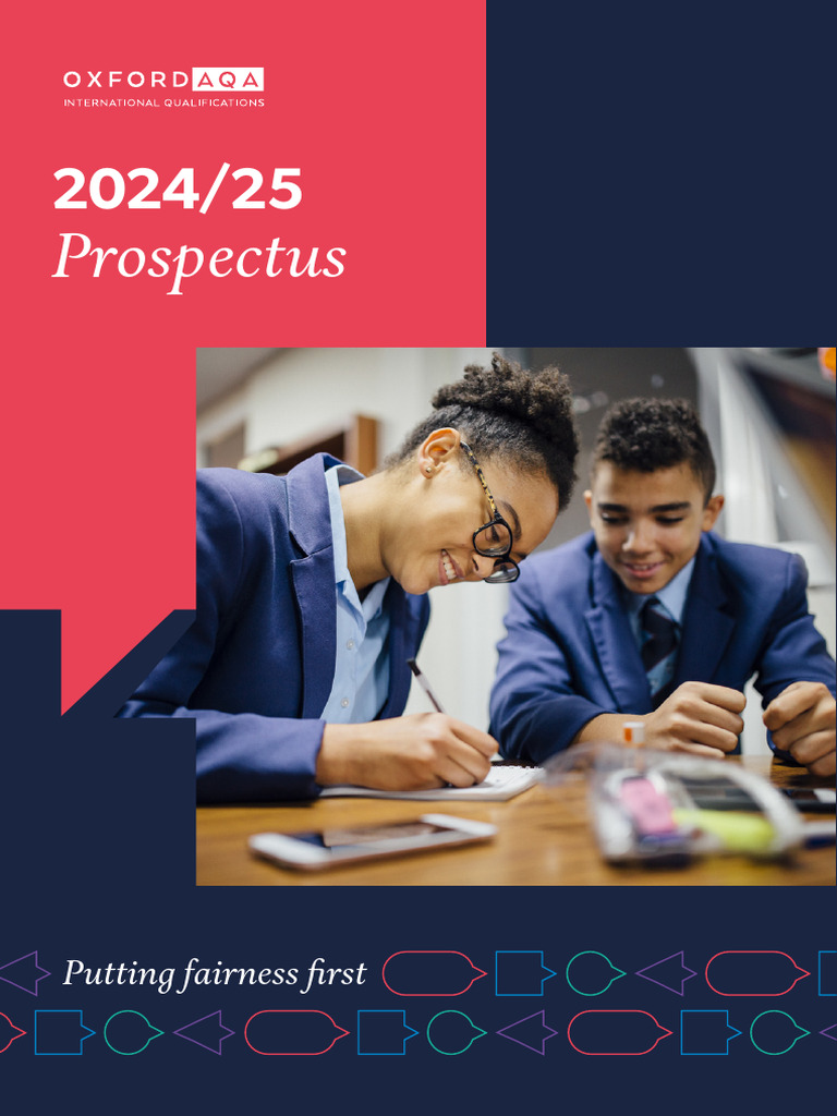 OxfordAQA Prospectus 2024 25 | PDF | Educational Assessment | Student Assessment And Evaluation