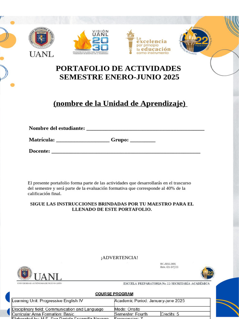 Ene2024 GUIAS DE ESTUDIO INGLES PROGRESIVO IV - E-J 2025 | PDF ...