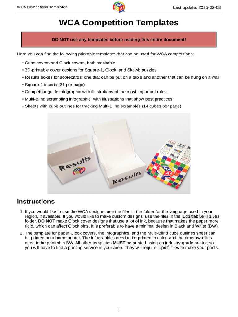 Competition Templates | PDF | Paper | 3 D Printing