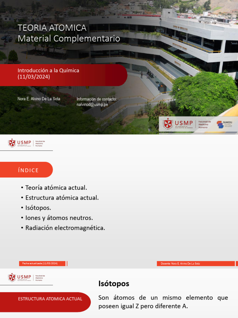 Int Qui S2 Clase Complementaria | PDF | Isótopo | Neutrón