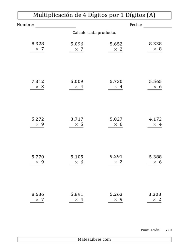 Multiplicacion0401es001qp14975401661 20250120134906 | PDF