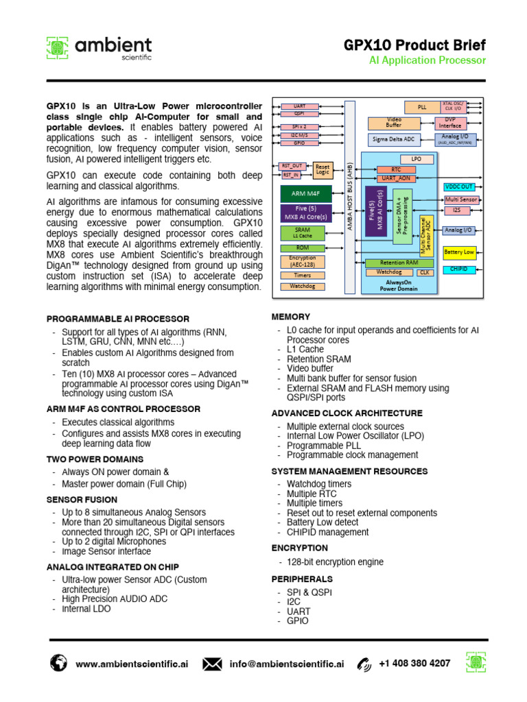 GPX10 Product Bried Marketing | PDF | Central Processing Unit | Computing