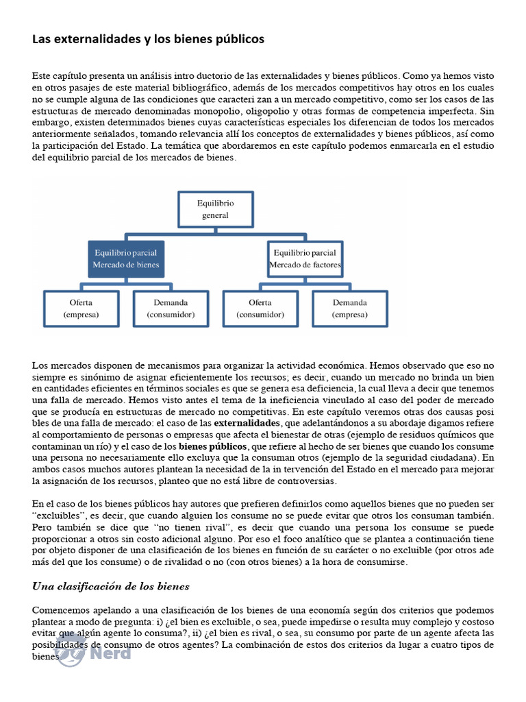 Resumen Externalidades | PDF | Bienes | Exterioridad