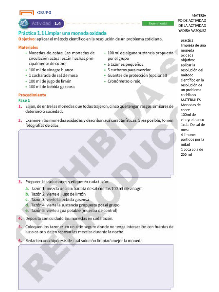 Practica Taller de Ciencias | PDF