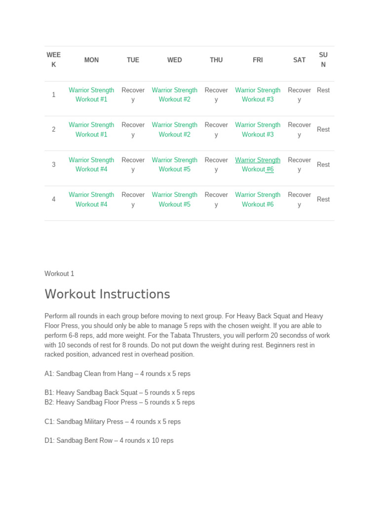 Onnit Sandbag Strength Workouts | PDF | Weight Training