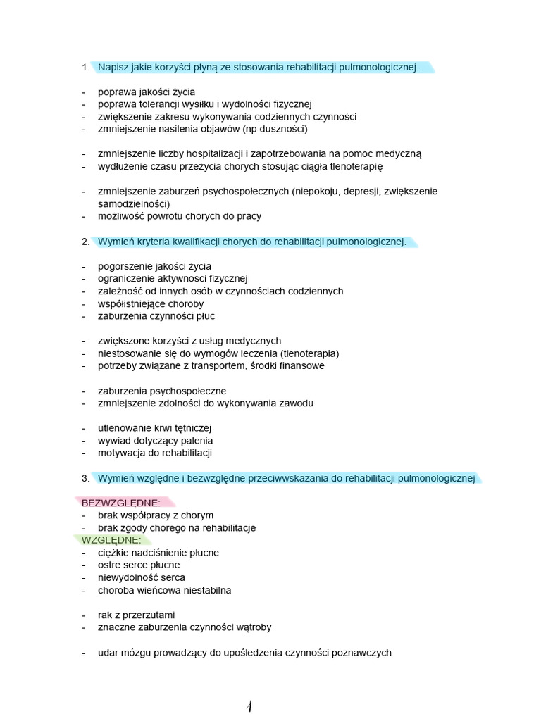 Pulmonologia Kopia Kopia | PDF