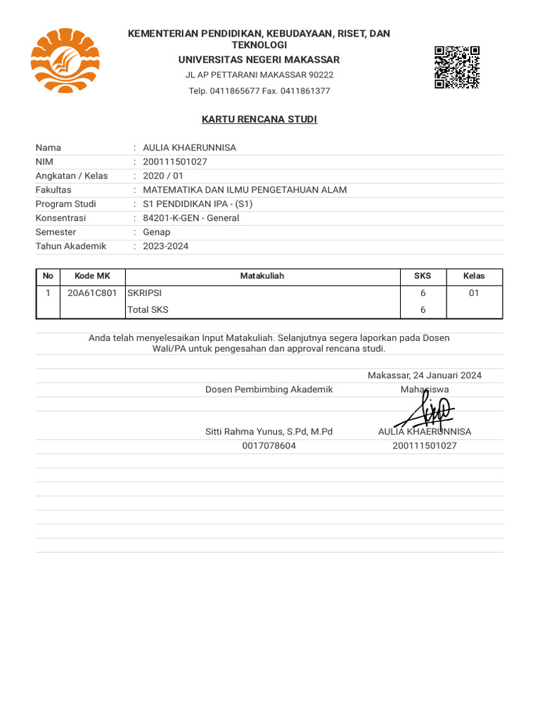 Print KRS 200111501027 | PDF