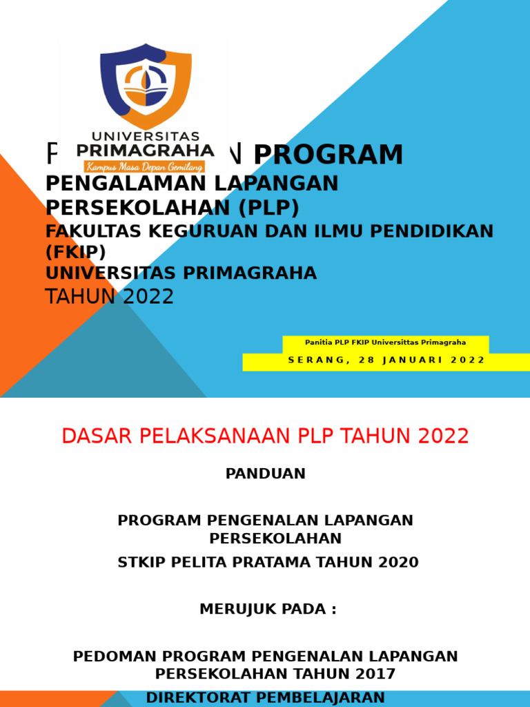 Panduan PLP FKIP UPG 2022 | PDF