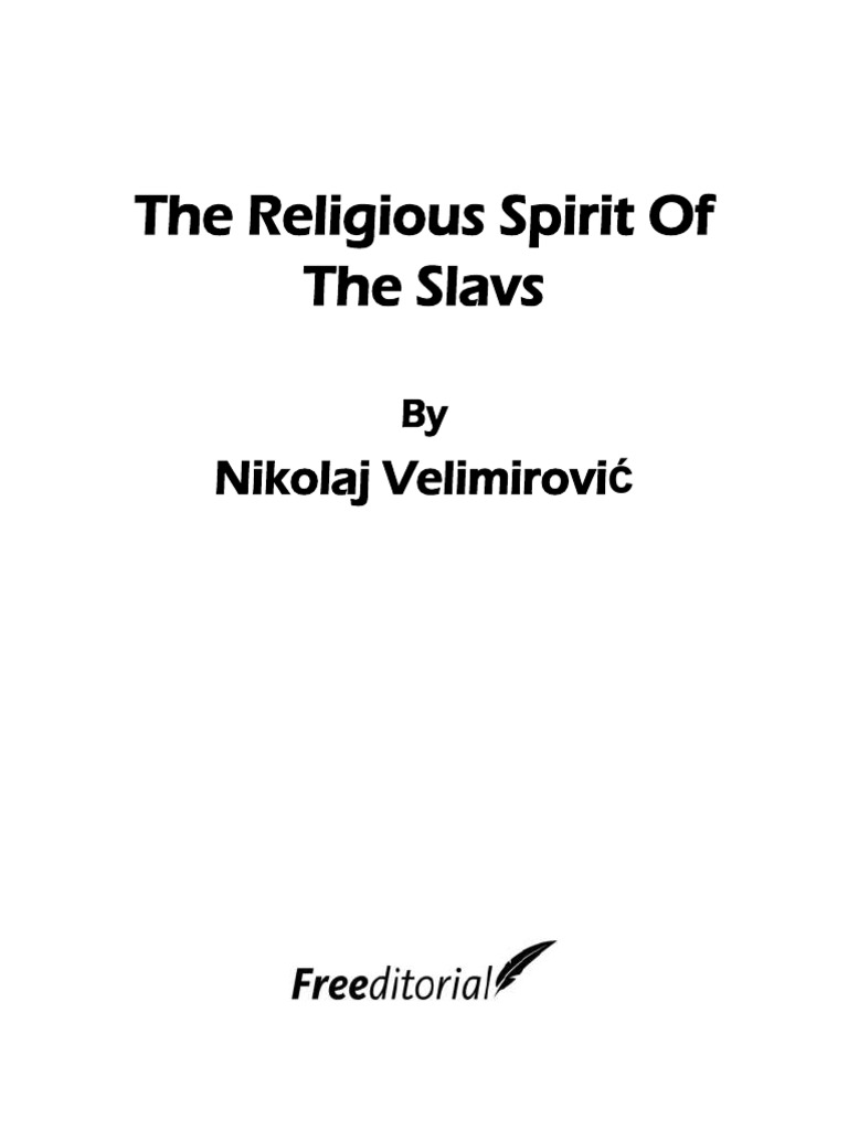 The Religious Spirit of The Slavs | PDF | Eastern Orthodox Church | Jesus