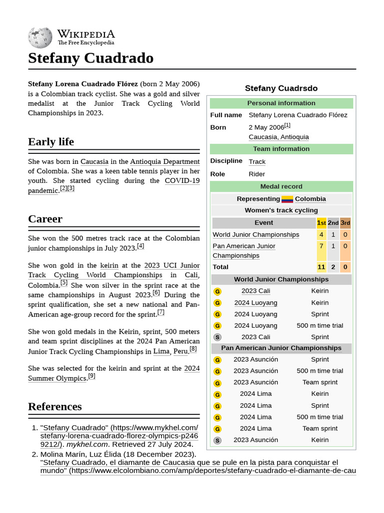 Stefany_Cuadrado | PDF | Aerobic Exercise | Racing