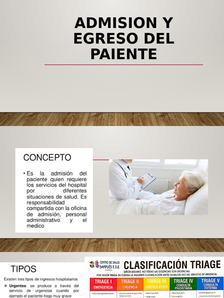 ADMISION Y EGRESO | PDF