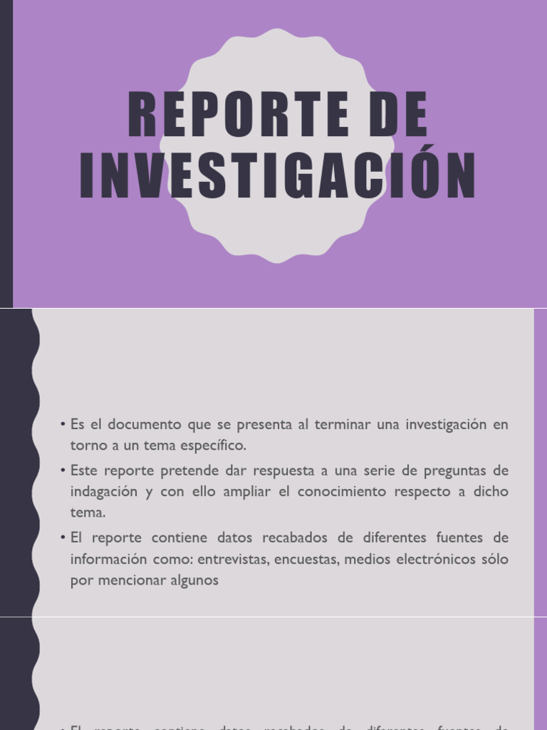 Guía Completa del Reporte de Investigación | PDF | Información | Hipótesis