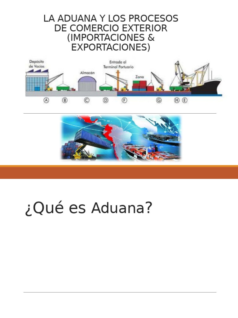 Procesos de Comercio Exterior y Aduanas | PDF | El comercio internacional | Logística