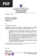 School Teacher Transfer Letter Template | PDF | Wellness