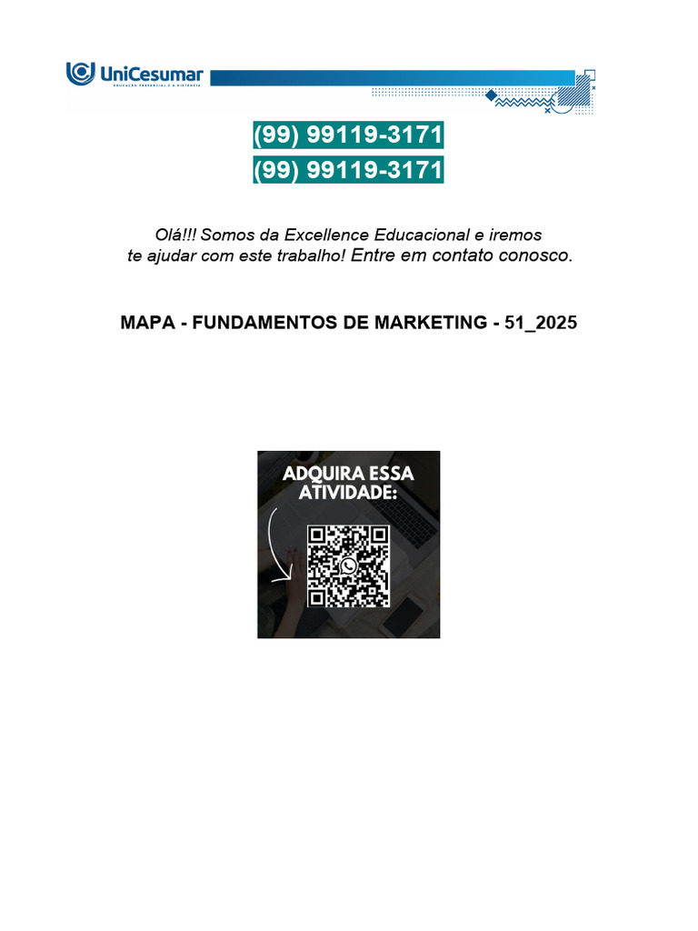 Mapa - Fundamentos de Marketing - 51 - 2025 | PDF