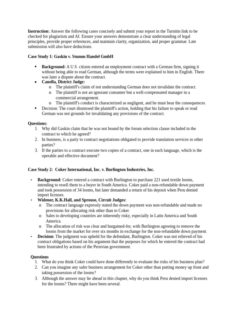 Case Analysis Report | PDF
