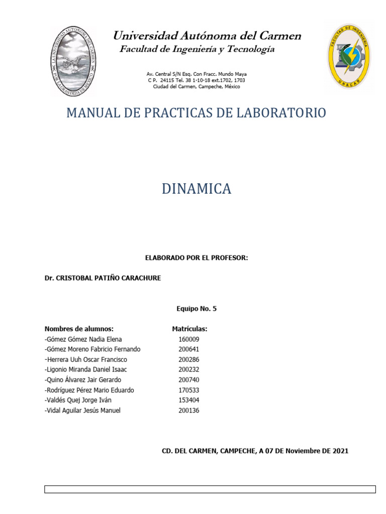 Practica2-Mrua Equipo 5 | PDF | Aceleración | Velocidad
