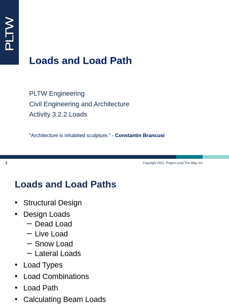 Cea 322 LoadsandLoadPaths | PDF | Structural Load | Beam (Structure)