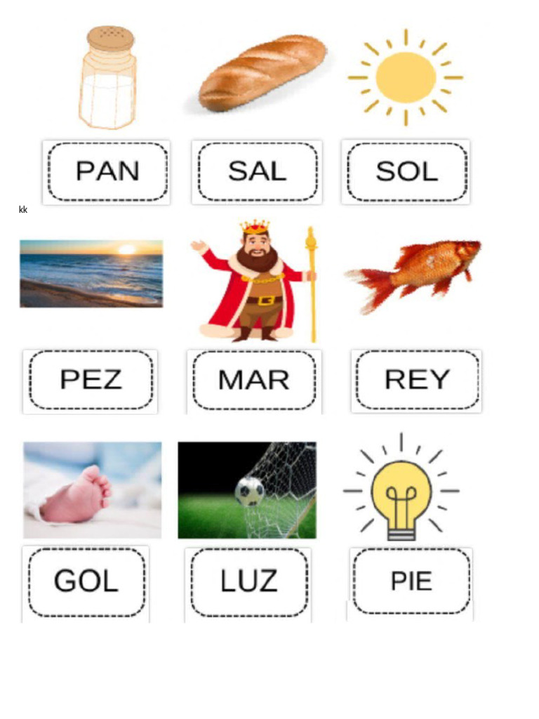 Formar Palabras CON SILABAS | PDF