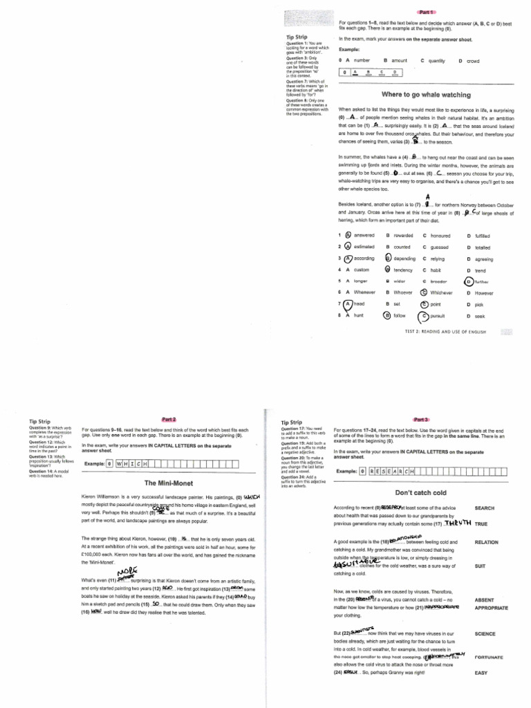 FCE TEST 2 Practice test Plus 2.pdf | PDF