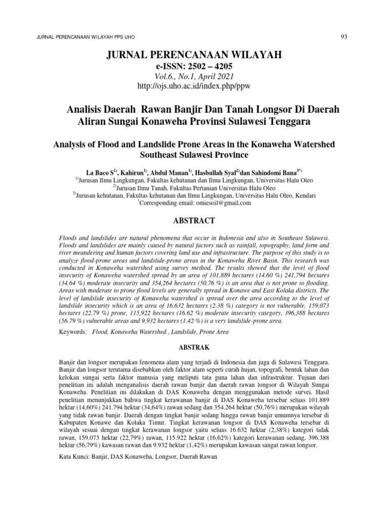 Analisis Daerah Rawan Banjir Dan Tanah L | PDF