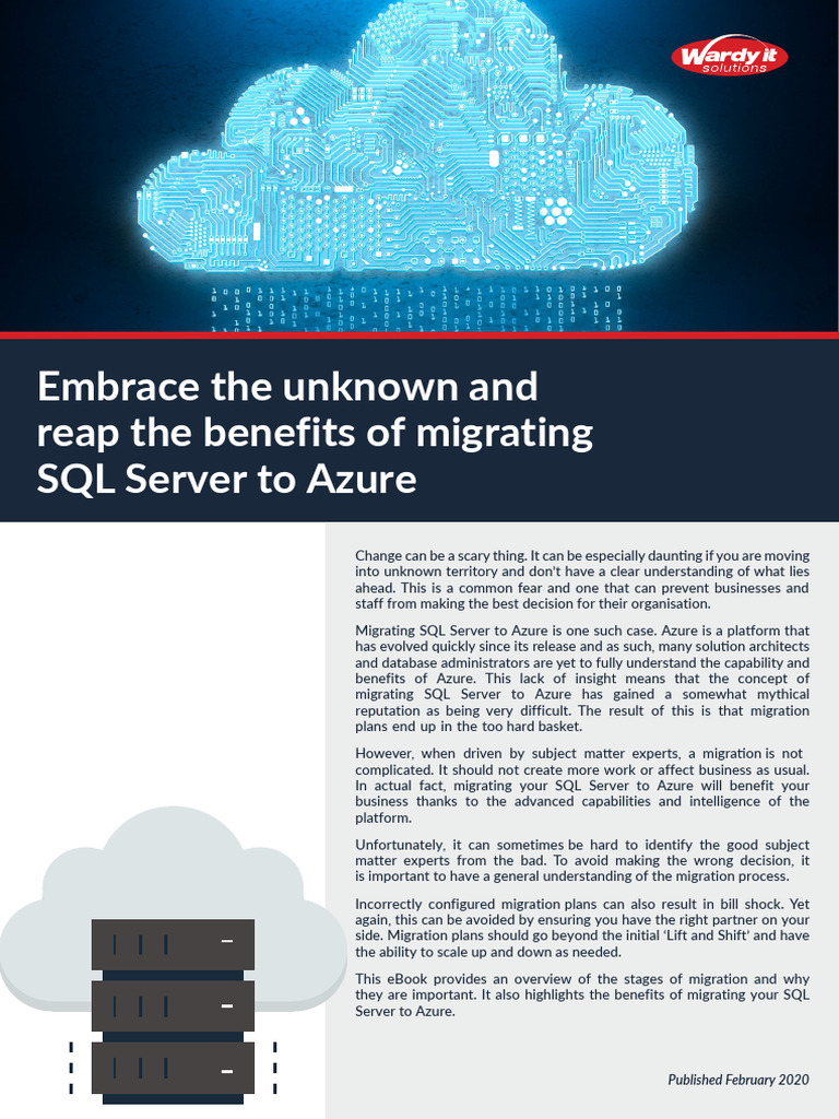 Migrating SQL Server To Azure Ebook | PDF | Microsoft Azure | Cloud Computing