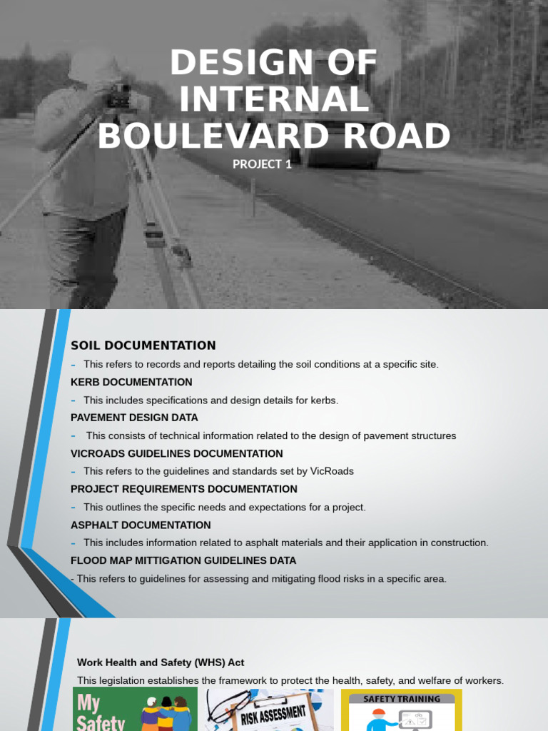 Design of Internal Boulevard Road | PDF | Road | Traffic