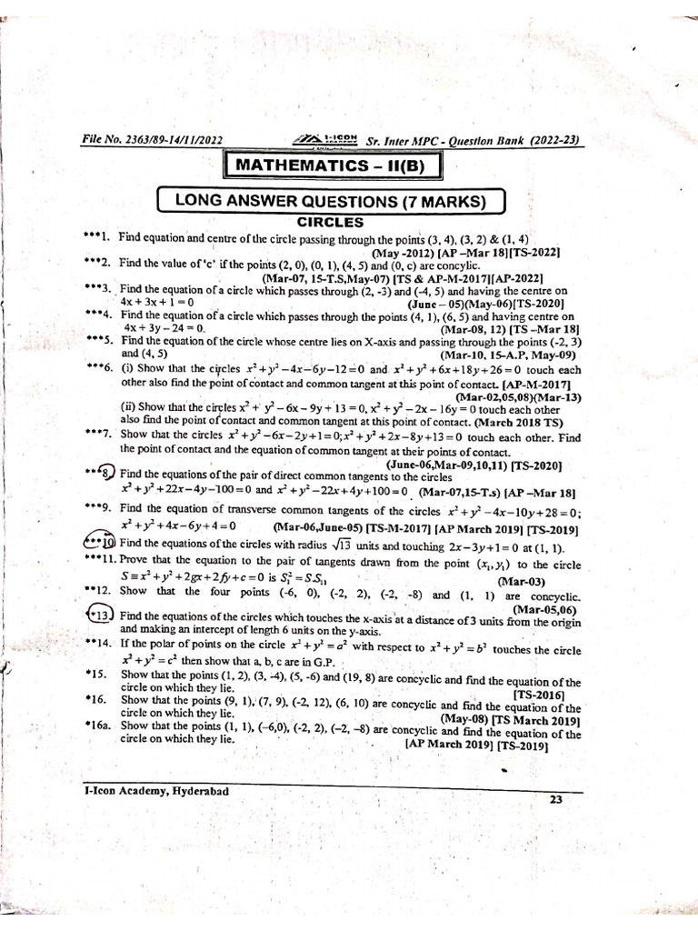 Gun Shot Questions Maths 2B | PDF