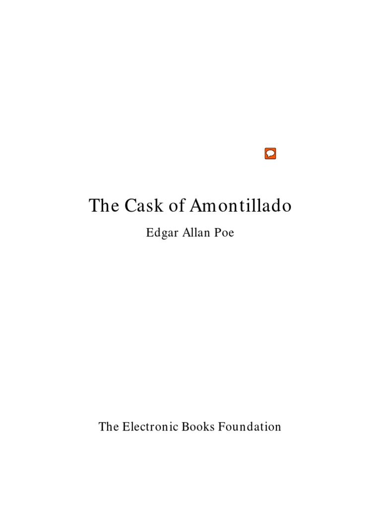 The Cask of Amontillado by Edgar Allan Poe | PDF