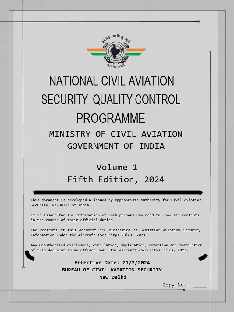 Ncasqcp 2024 | PDF | Airport Security | Aviation