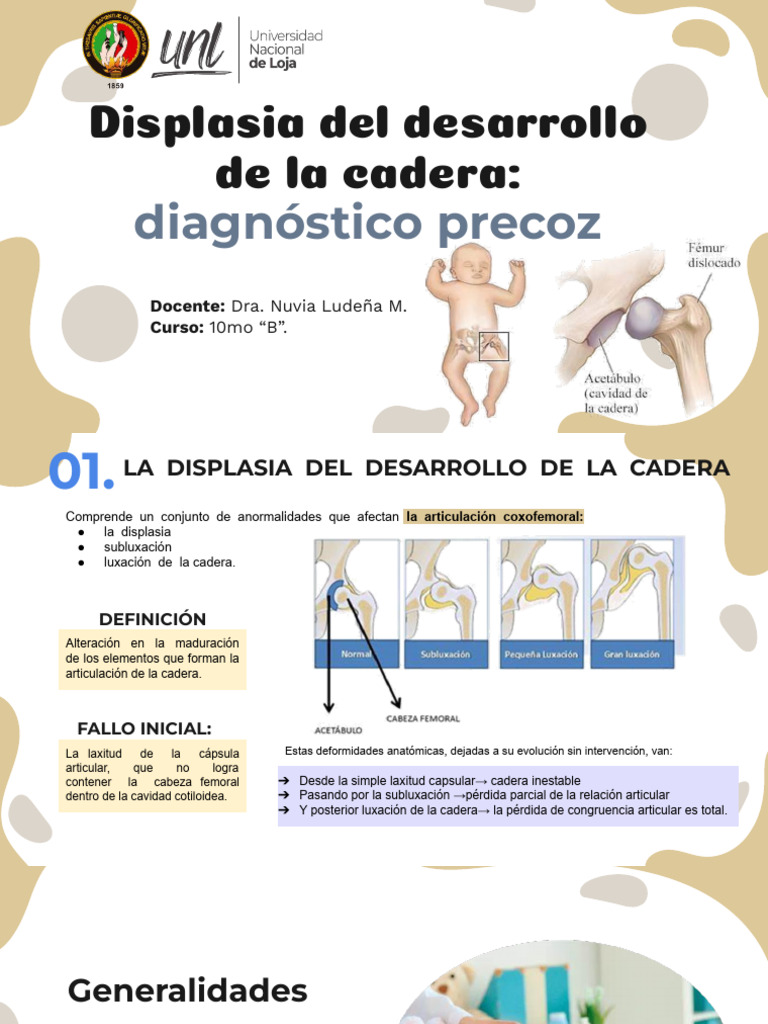 Displasia Del Desarrollo de La Cadera, Diagnóstico Precoz | PDF | Ultrasonido médico | Pelvis