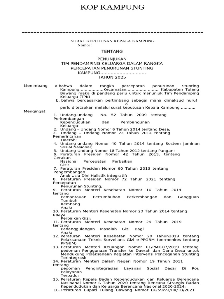 SK TPK Kampung 2025 | PDF