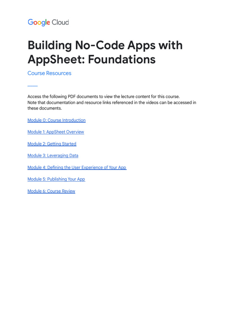 Building No-Code Apps with AppSheet Foundations | PDF Building No-Code Apps with AppSheet Foundations | PDF