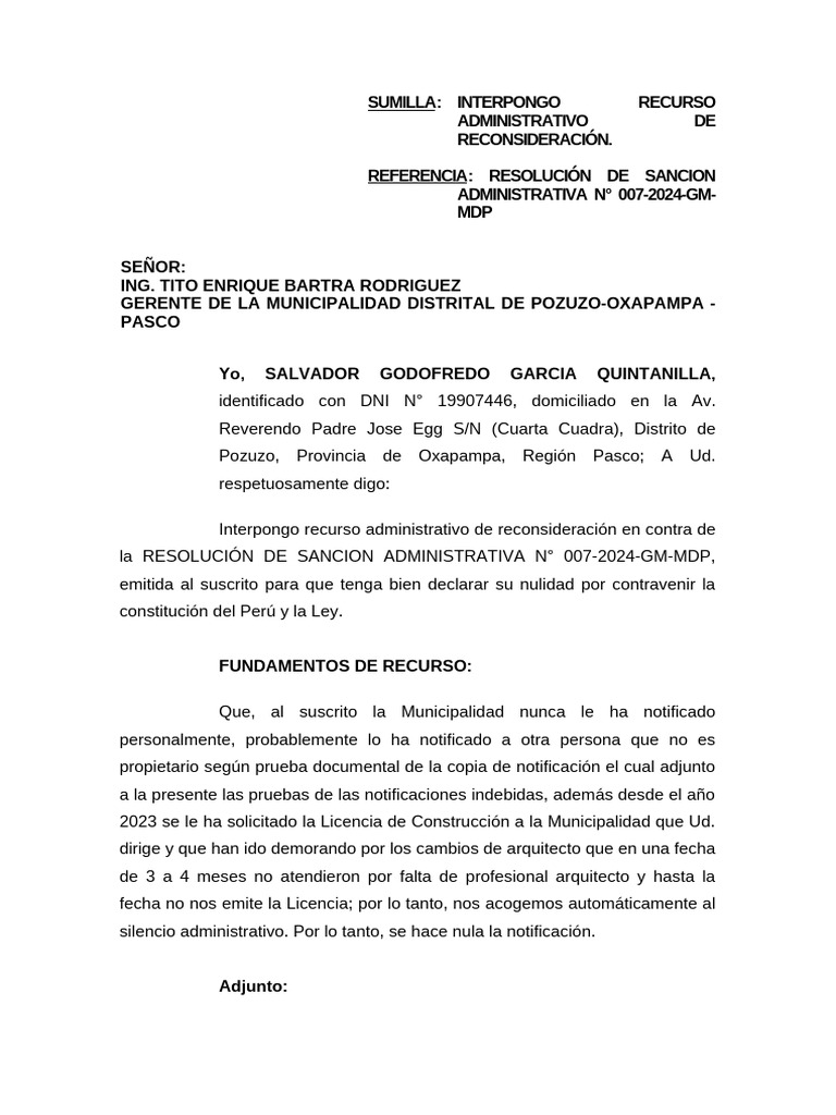 ESCRITO SR GODOFREDO | PDF