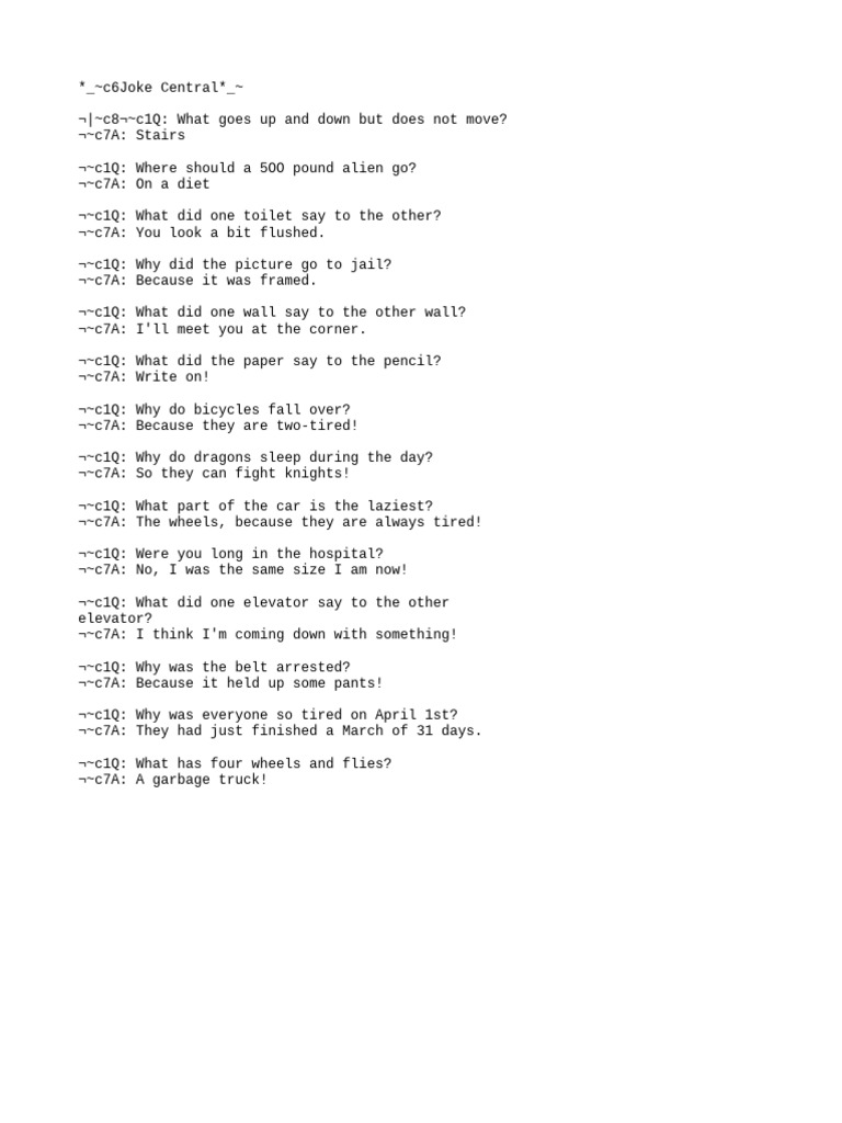 Word Joke Central | PDF