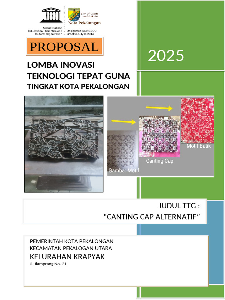 Canting Cap Aluminium Inovatif | PDF