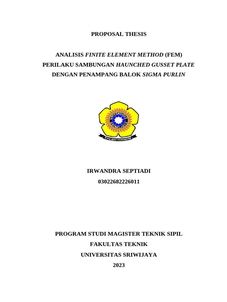 Analisis FEM Sambungan Haunched Gusset | PDF