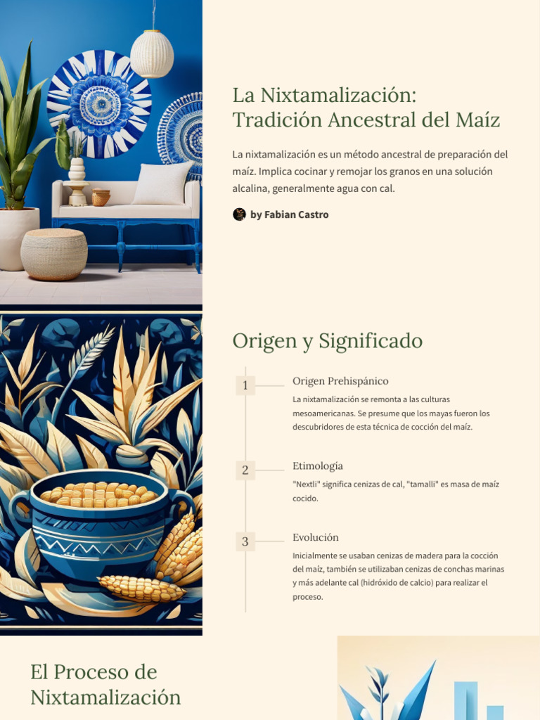 La Nixtamalización | PDF | Maíz | Cocina norteamericana