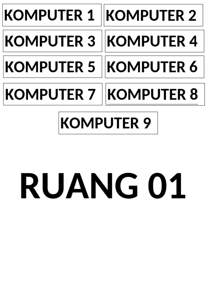 Komputer 1 Komputer 2 Komputer 3 Komputer 4 Komputer 5 Komputer 6 ...
