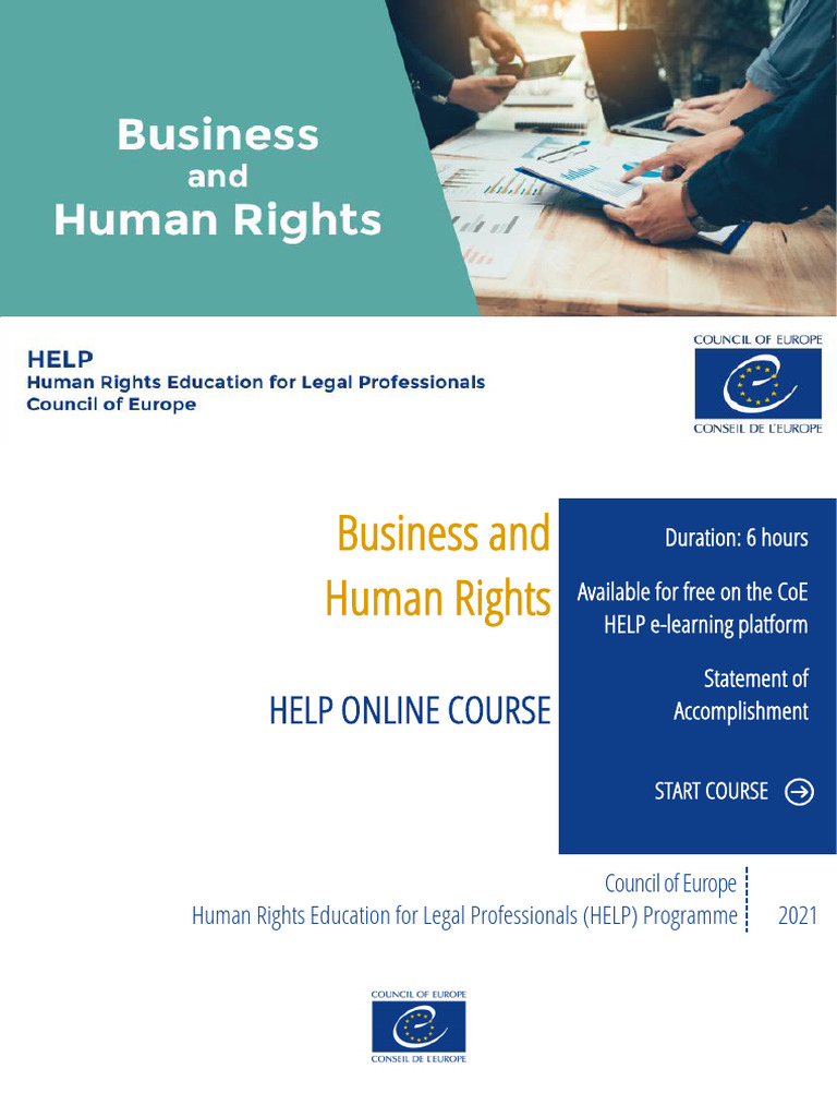 Business and Human Rights Course Brief English | PDF | Human Rights ...