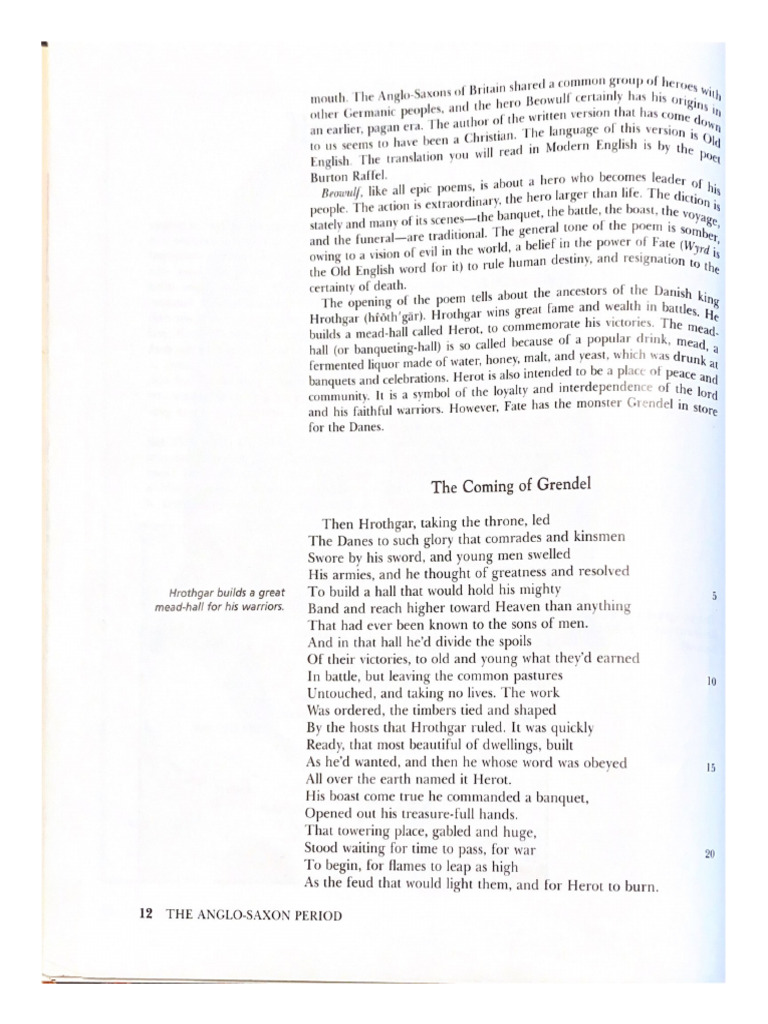 Beowulf - Textbook Scan | PDF