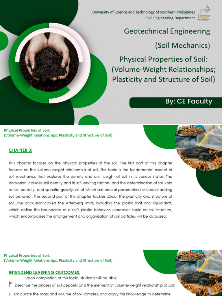Week 3 Physical Property of Soil Part 1 | PDF | Density | Soil Mechanics