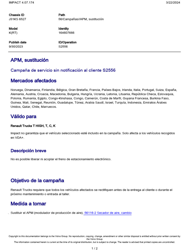 S3556 Reemplazo Apm | PDF