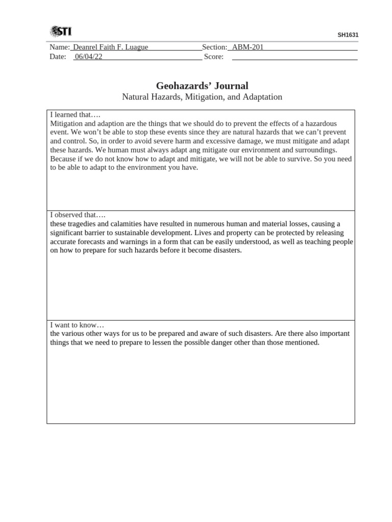 Natural Hazards: Mitigation Strategies | PDF