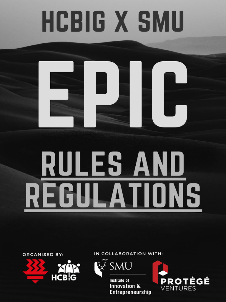 EPIC Rules and Regulations | PDF