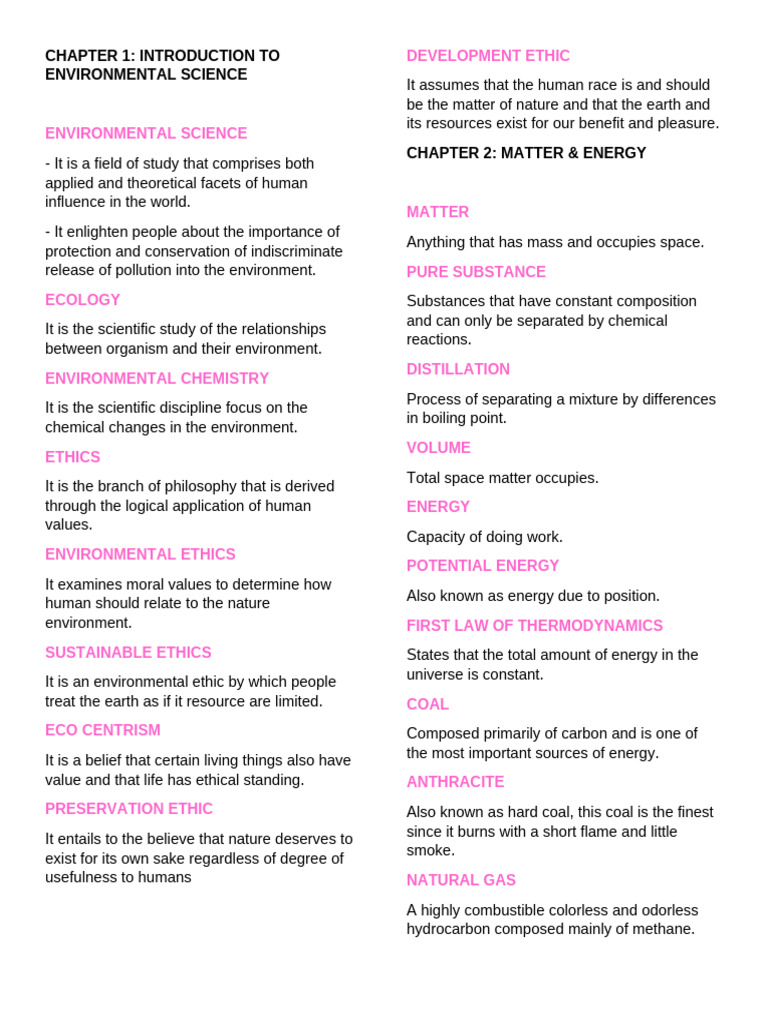 envi-scie-reviewer | PDF | Atmosphere Of Earth | Water