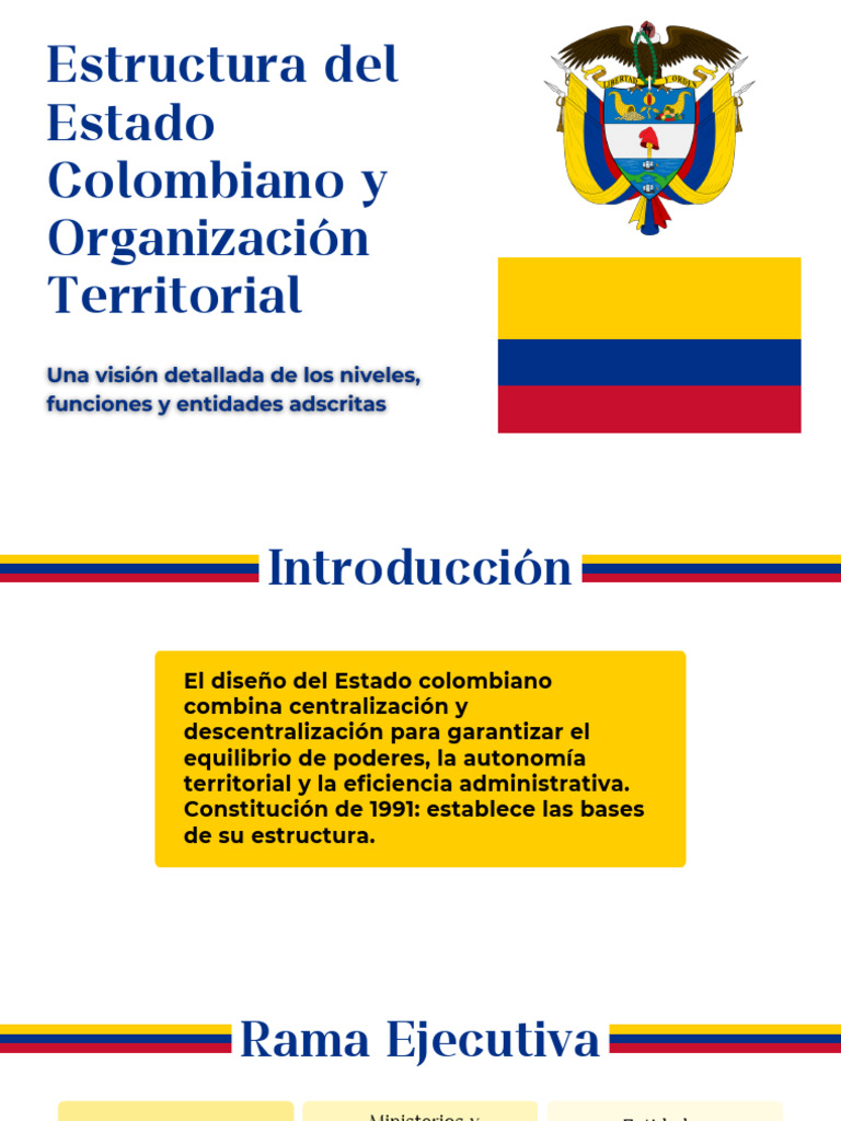 Estructura del Estado Colombiano | PDF | Judicaturas | Gobierno