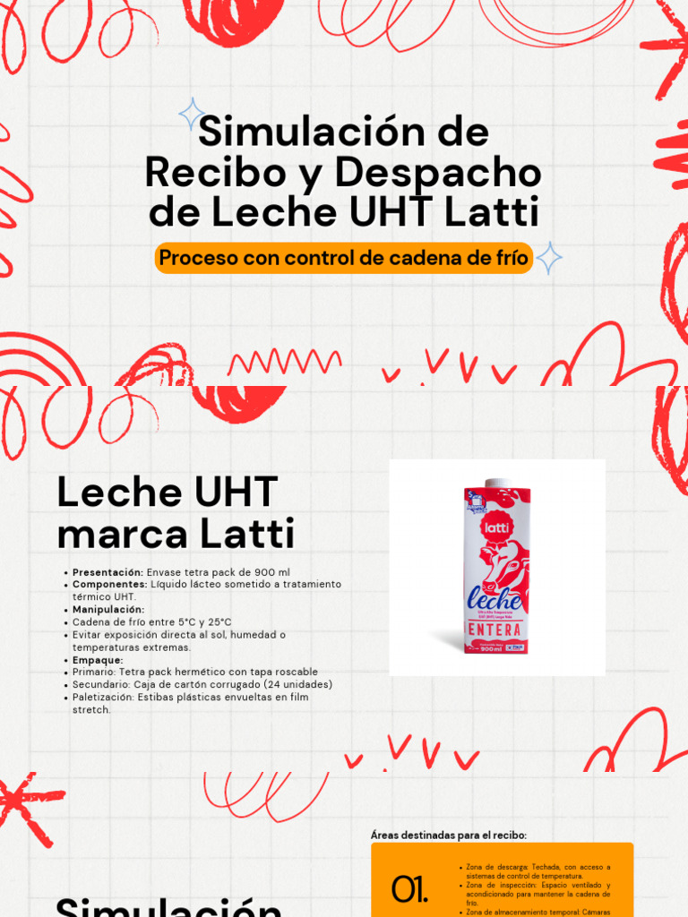 Simulación de Recibo y Despacho de Leche UHT Latti | PDF | Máquina ...